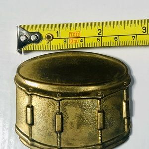 Baron Buckle | Accessories | Vintage Solid Brass Baron Belt Buckle Drum ...